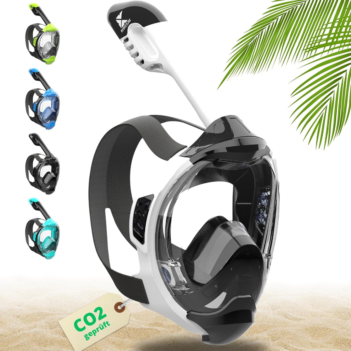 🌊 Khroom Seaview Y Vollgesichts-Schnorchelmaske - Größe S/M ...